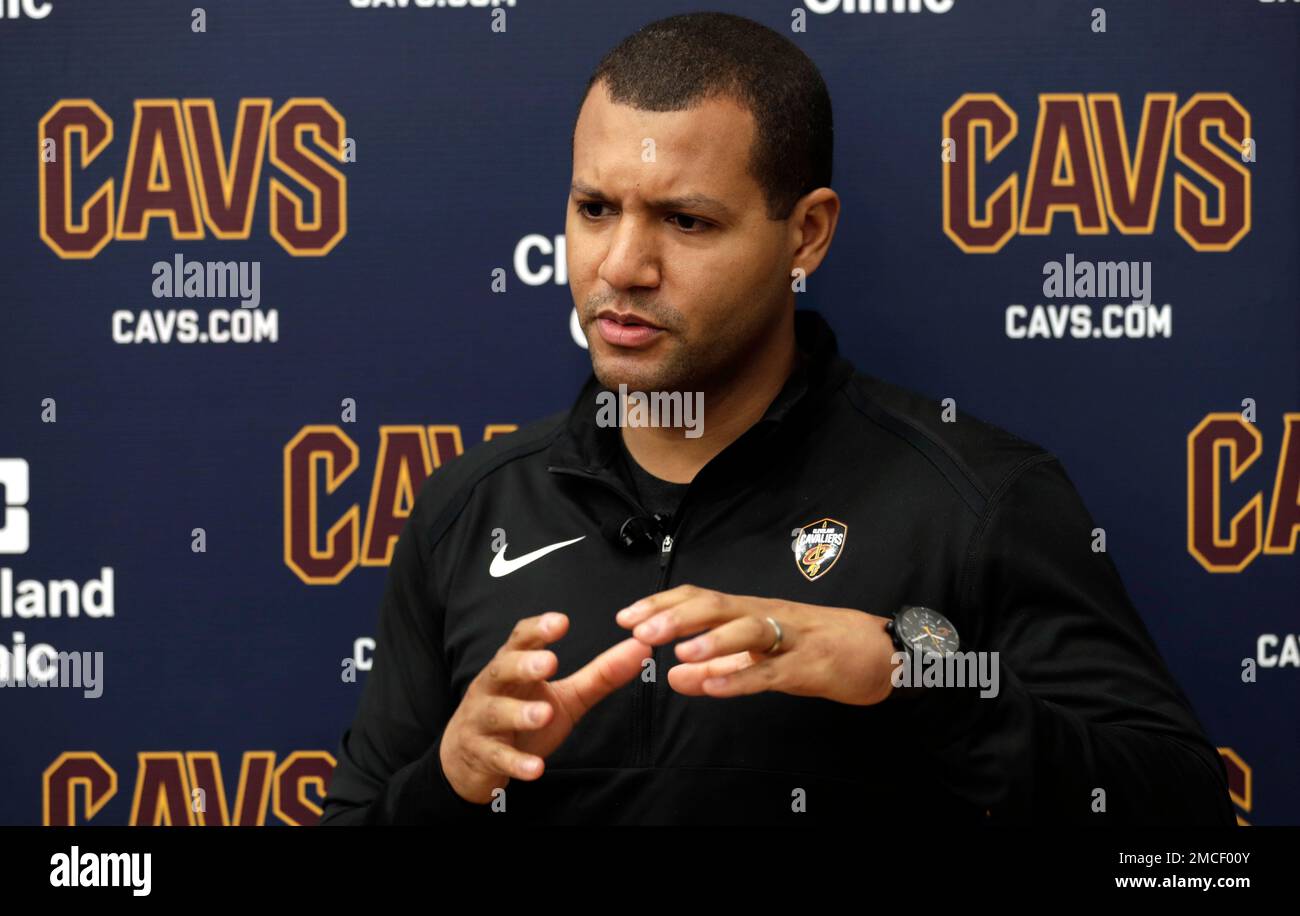 FILE - In this April 12, 2019, file photo, Cleveland Cavaliers general ...