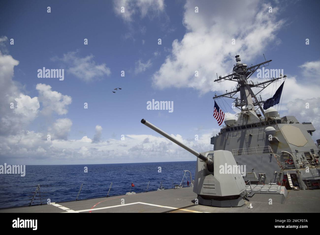 ATLANTIC OCEAN (June 30, 2022) Two U.S. Air Force F-15C Eagles and a U ...