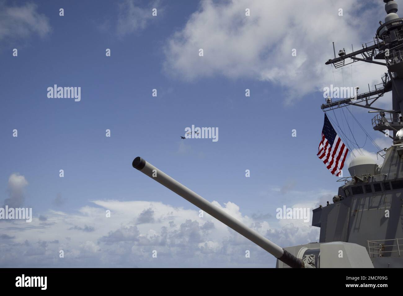 ATLANTIC OCEAN (June 30, 2022) Two U.S. Air Force F-15C Eagles and a U ...