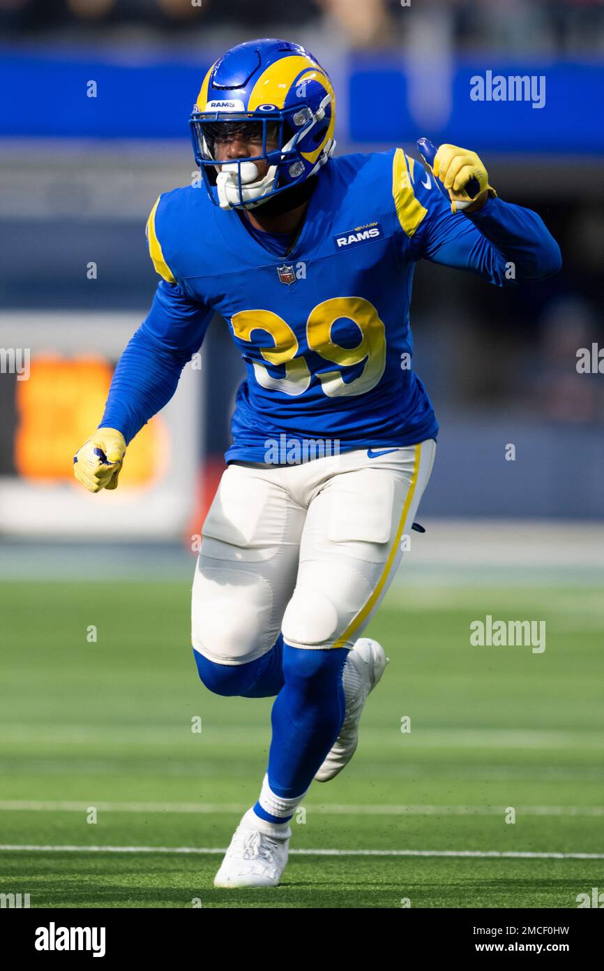 Los Angeles Rams safety Antoine Brooks Jr. (39) runs during an NFL ...