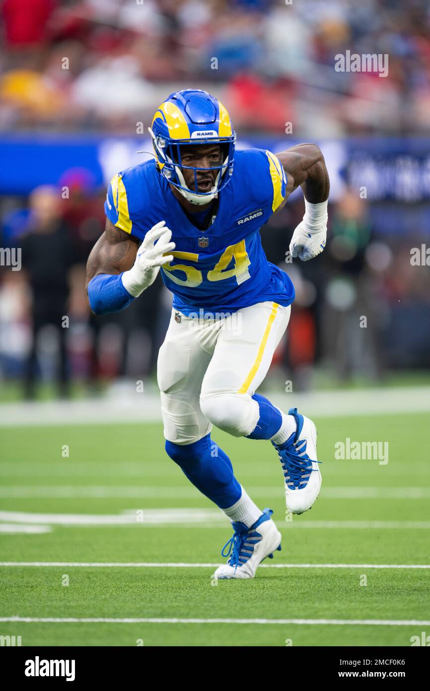 Los Angeles Rams outside linebacker Leonard Floyd (54) runs during an ...
