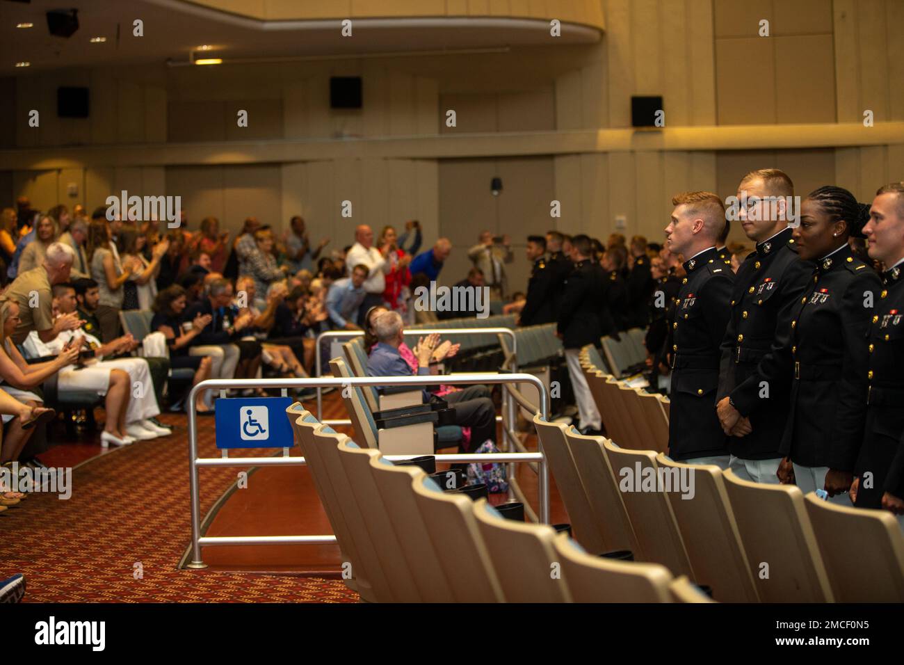 U.S. Marines with The Basic School stand (TBS) at the position of ...