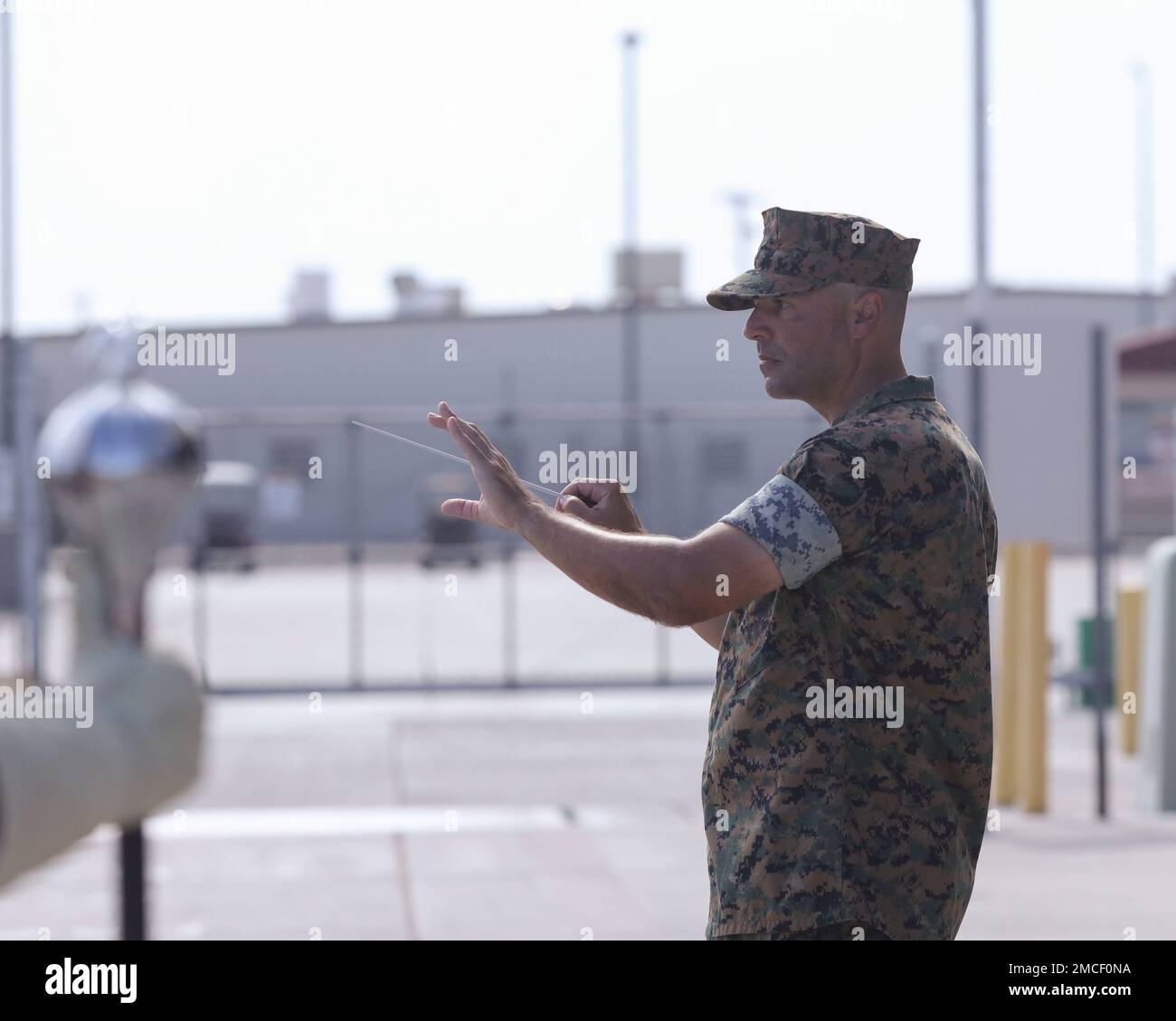 U.S. Marine Corps Gunnery Sgt. Joseph Hoffmann, enlisted conductor, 3rd ...