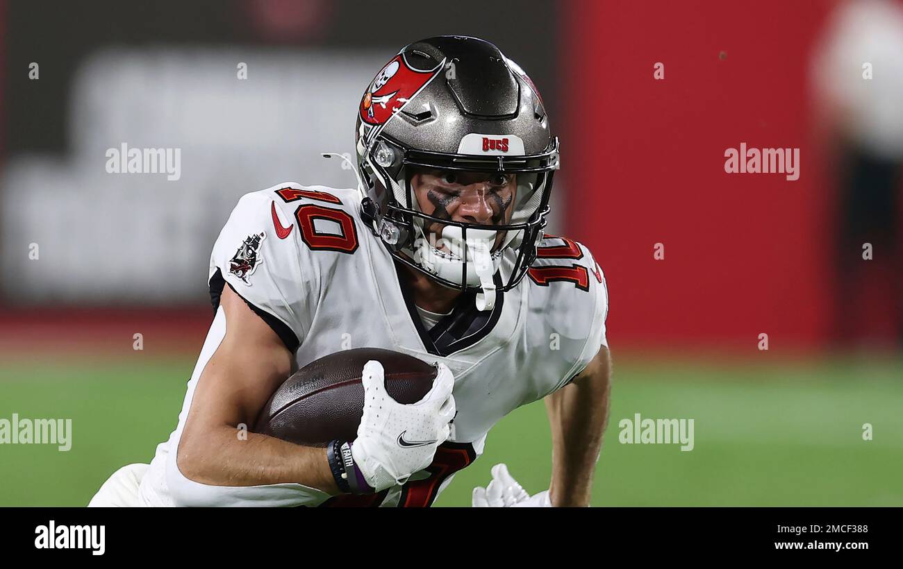 Tampa Bay Buccaneers wide receiver Scott Miller (10) after a catch ...