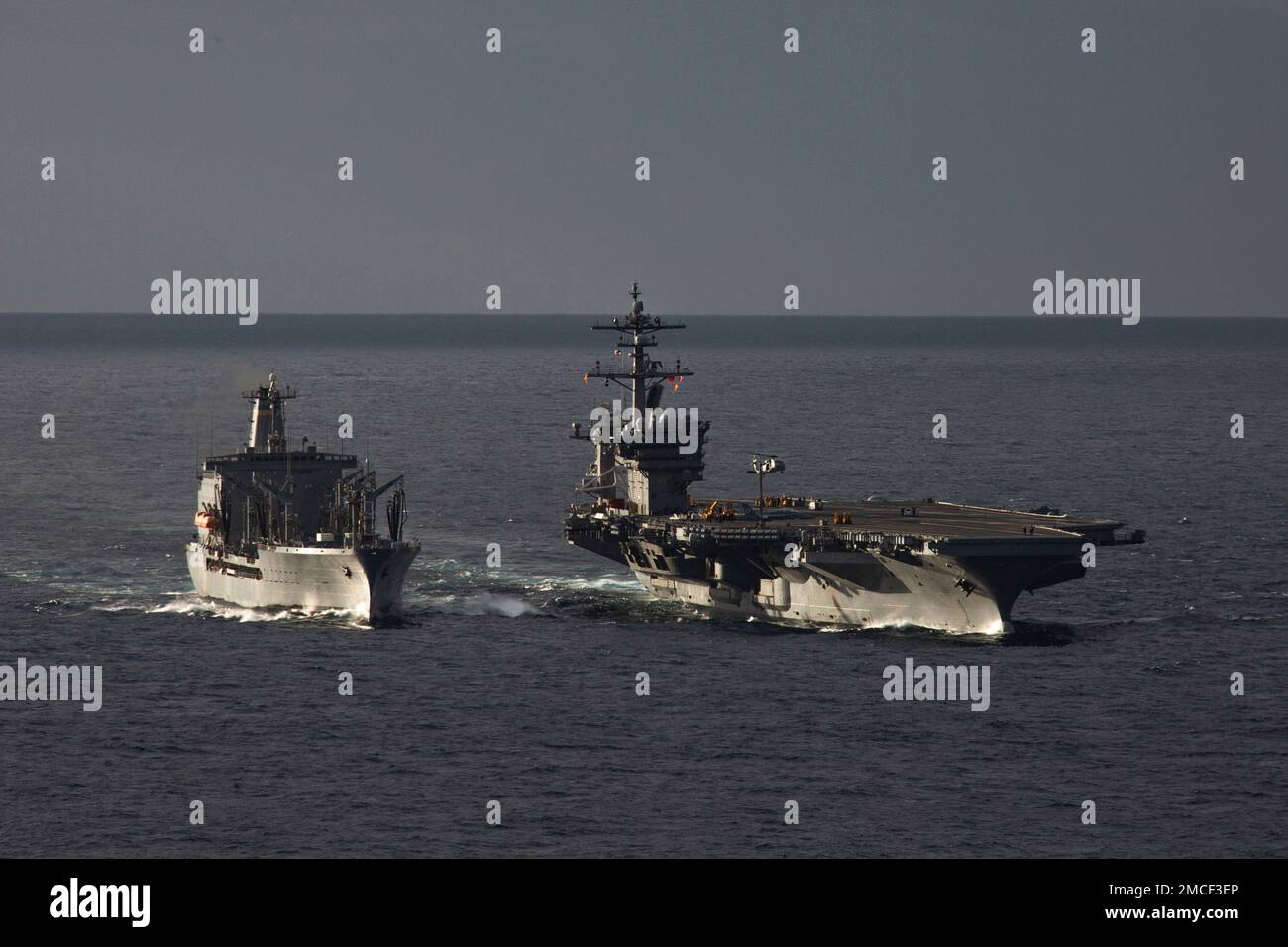 PACIFIC OCEAN (Jan. 20, 2023) Nimitz-class aircraft carrier USS Abraham ...