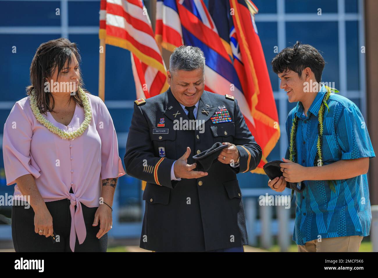 Hawaii Army National Guard Lt. Col. (P) David R. Hatcher II, commander ...