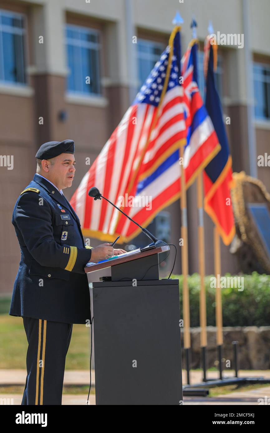 Hawaii Army National Guard Brig. Gen. Moses Kaoiwi Jr., director of ...
