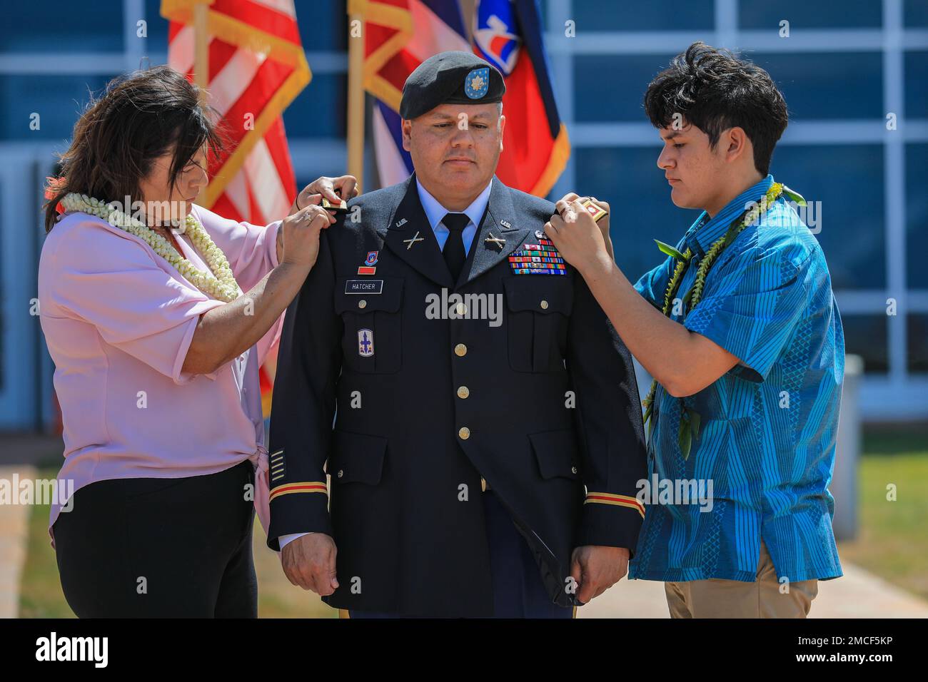 Hawaii Army National Guard Lt. Col. (P) David R. Hatcher II, commander ...