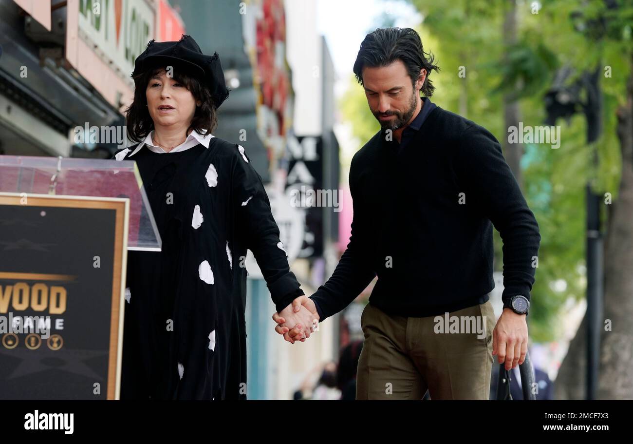 "Gilmore Girls" creator Amy Sherman-Palladino, left, takes the stage to ...