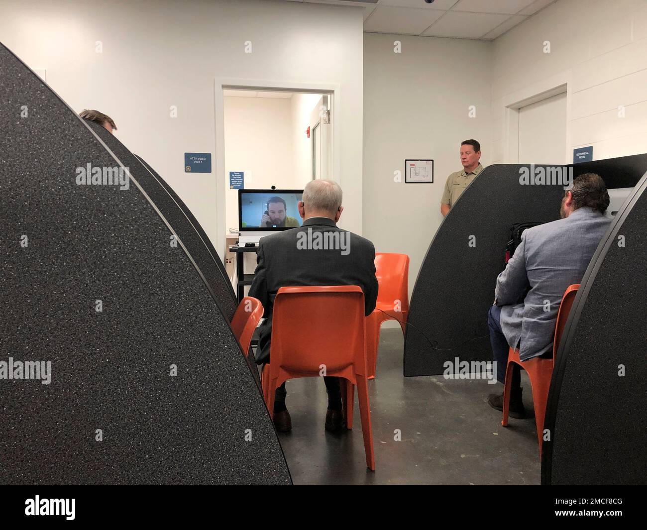 Former Nashville Police Officer Andrew Delke speaks via webcam from ...