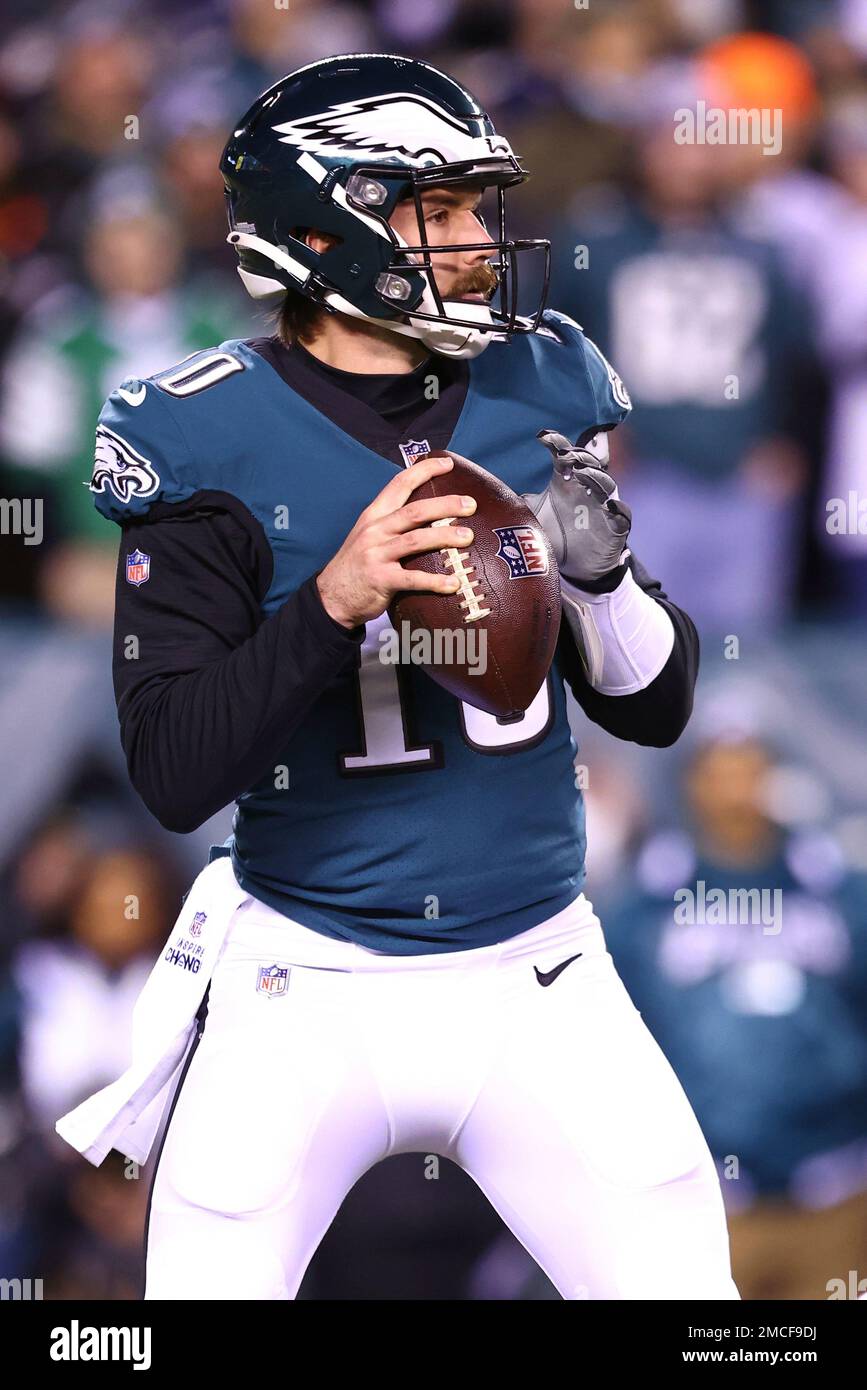 Philadelphia Eagles quarterback Gardner Minshew (10) in action against ...