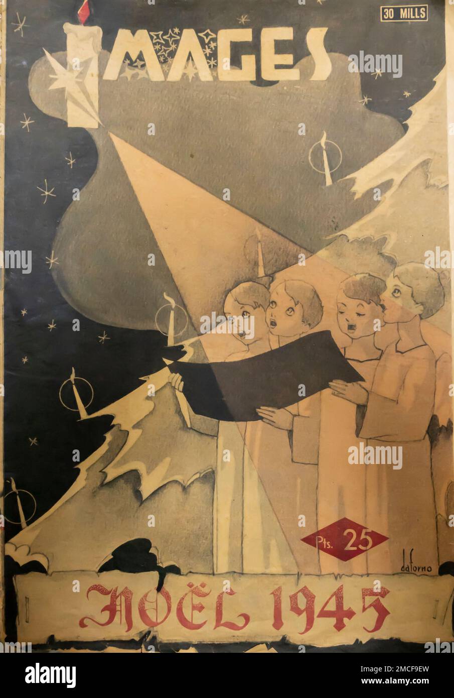 Images magazine cover. Christmas 1945 Stock Photo - Alamy