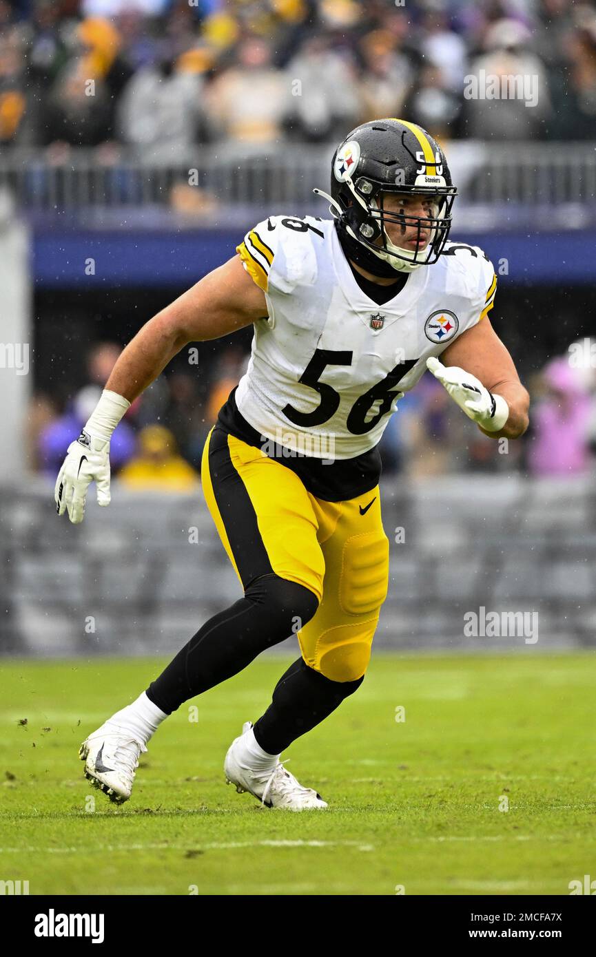 Pittsburgh Steelers outside linebacker Alex Highsmith (56) in action ...