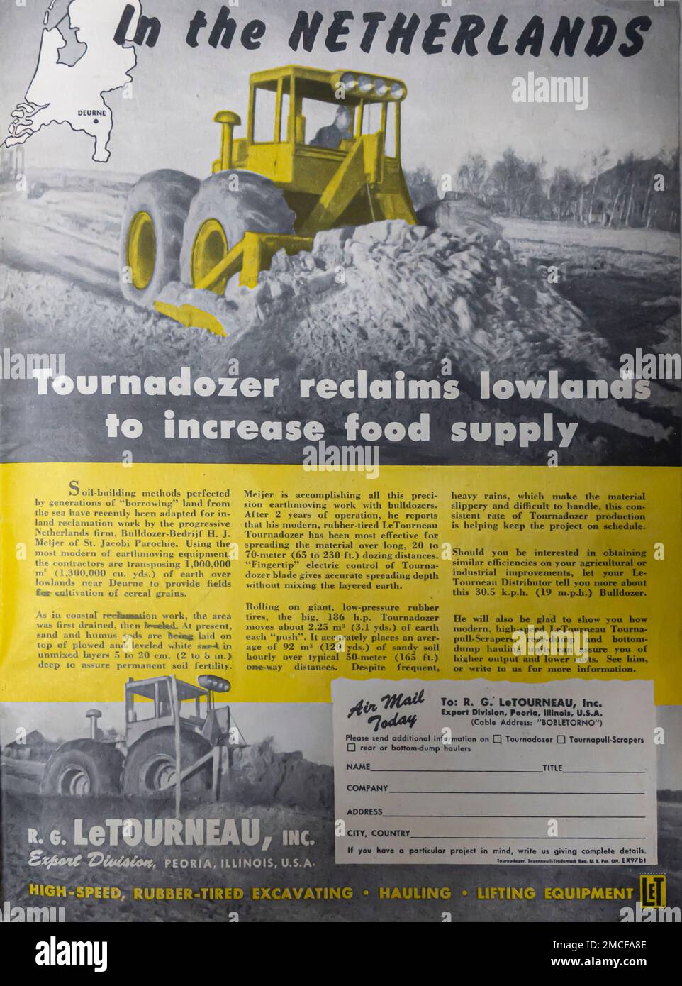 Le tourneau excavators advert hi-res stock photography and images - Alamy