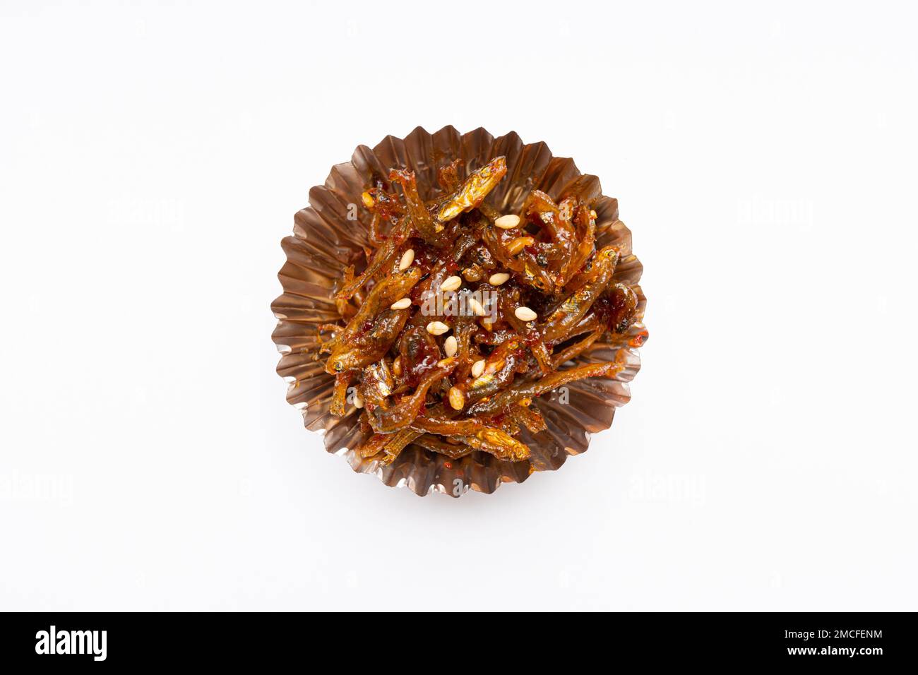 Korean side dishes in a delicious-looking silver foil case Stock Photo ...