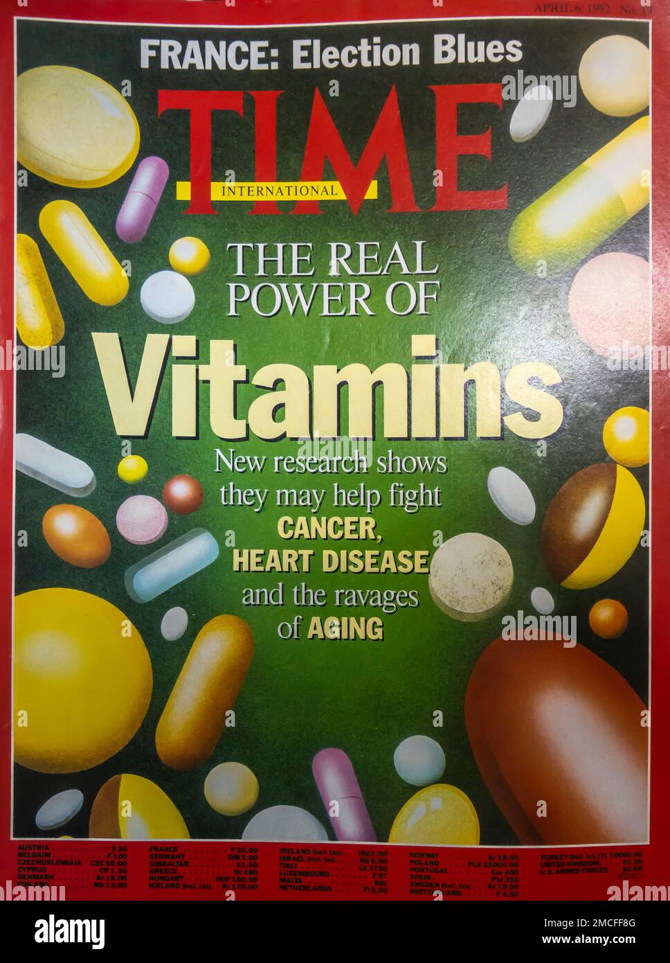 TIME magazine April 6 1992 issue cover Stock Photo - Alamy
