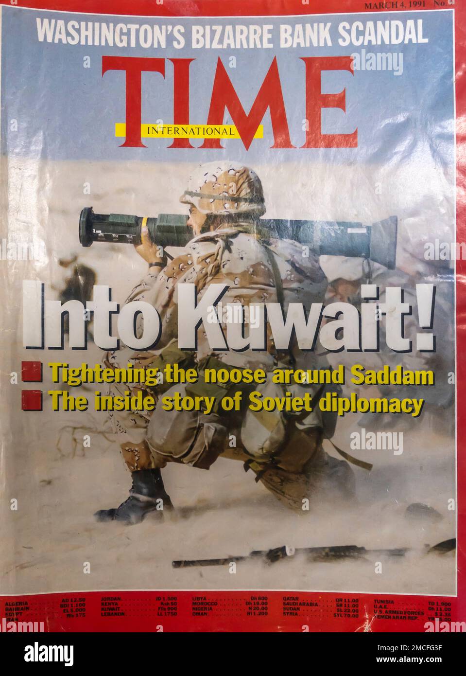 TIME magazine - March 1991 cover Stock Photo - Alamy