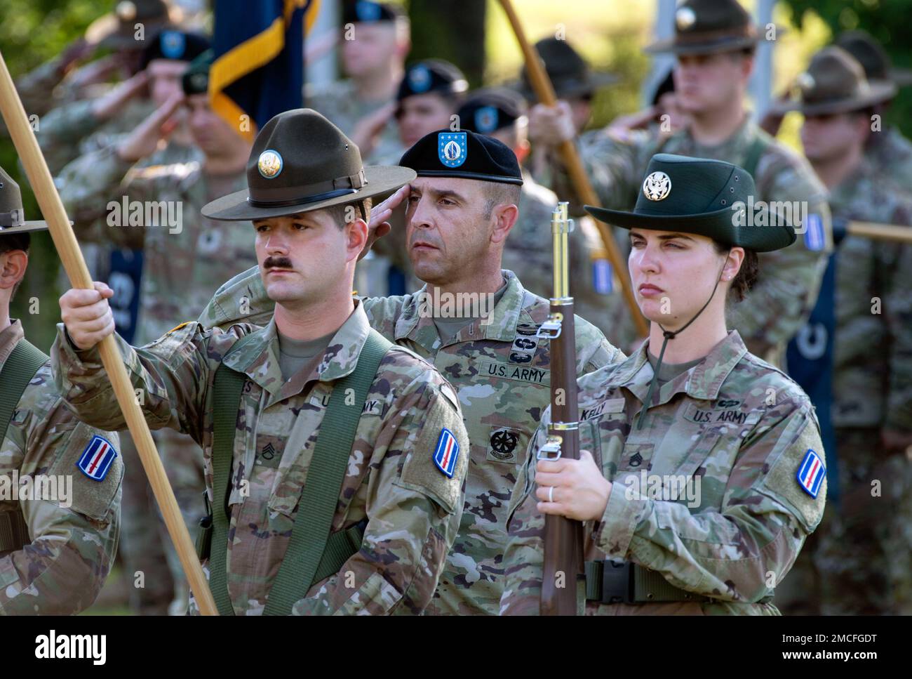 Command Sgt. Maj. Travis Wirth, 193rd Infantry Brigade senior enlisted ...