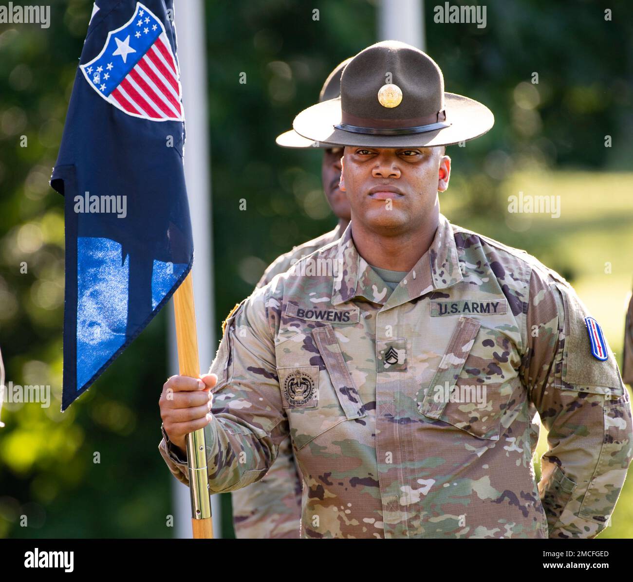 Staff Sgt. Khiry Bowens, a drill sergeant with the 120th Adjutant ...