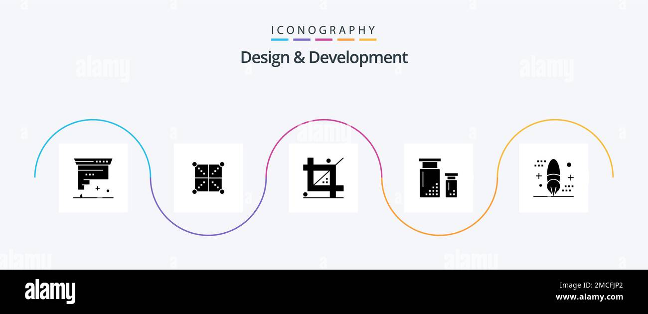 Design And Development Glyph 5 Icon Pack Including Design Coding 3027