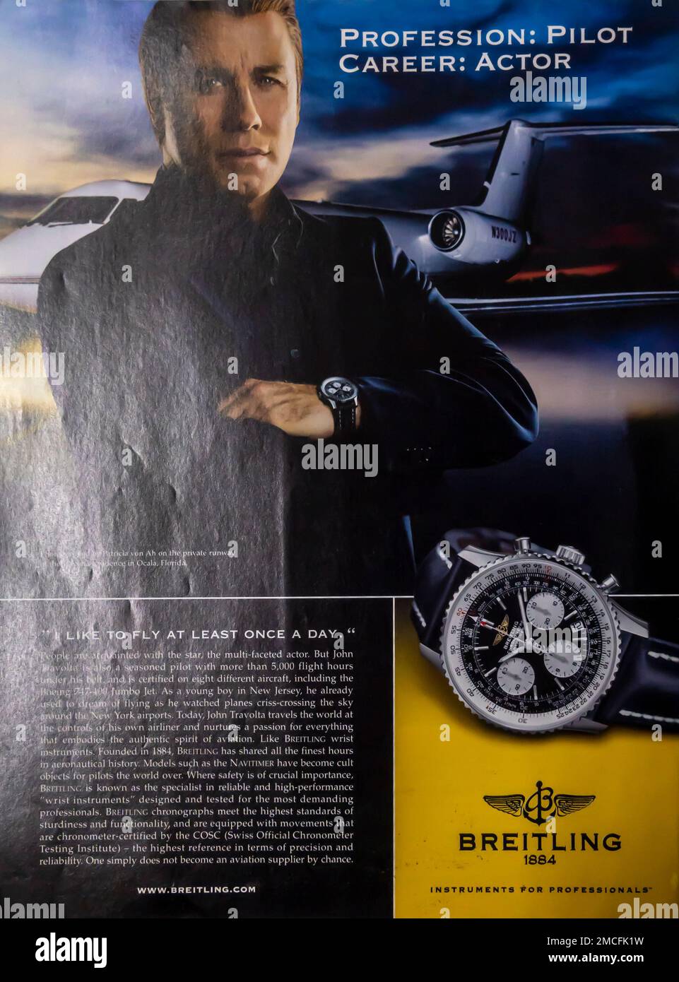 Breitling luxury watch advert hi-res stock photography and images - Alamy