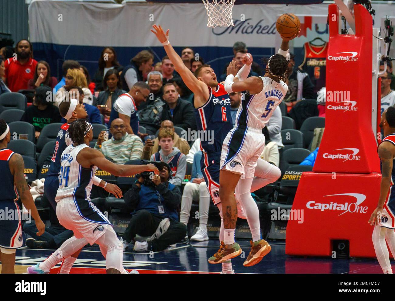 WASHINGTON, DC - JANUARY 21: Orlando Magic forward Paolo Banchero (5 ...
