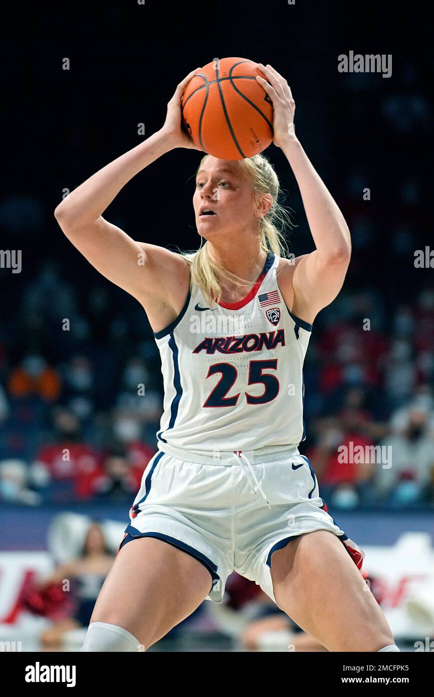 Arizona forward Cate Reese (25) during the first half of an NCAA ...