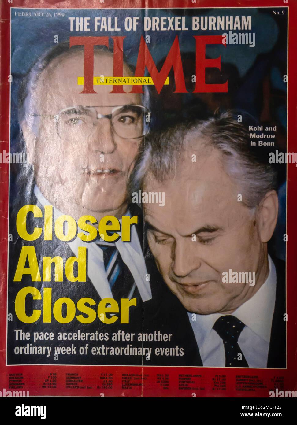 TIME magazine cover - February 26, 1990 Stock Photo - Alamy