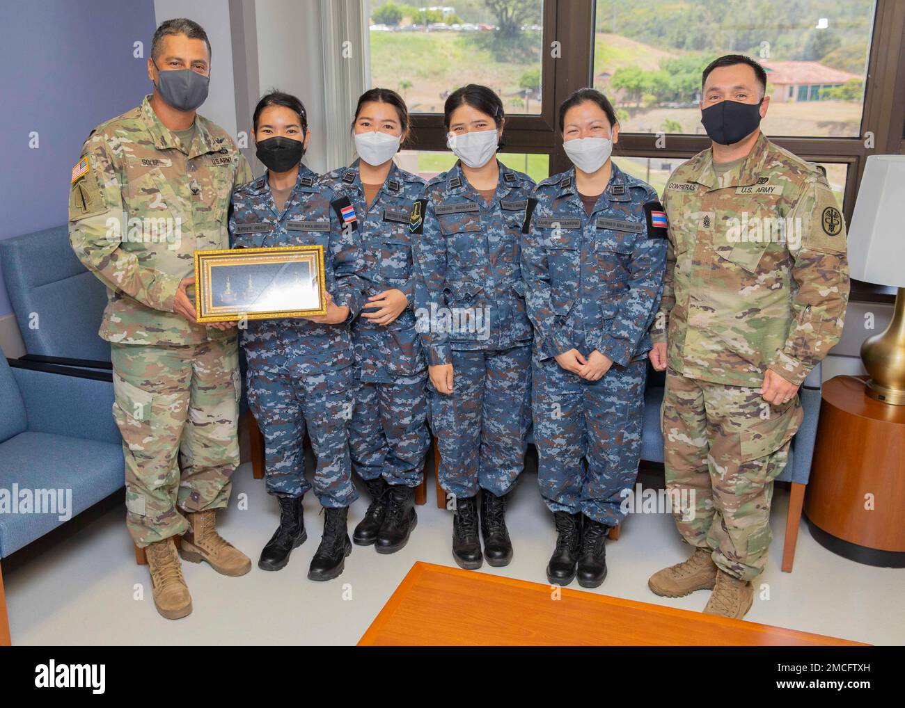 During a small ceremony June 30, TAMC Leaders, Col. Bill Soliz and ...