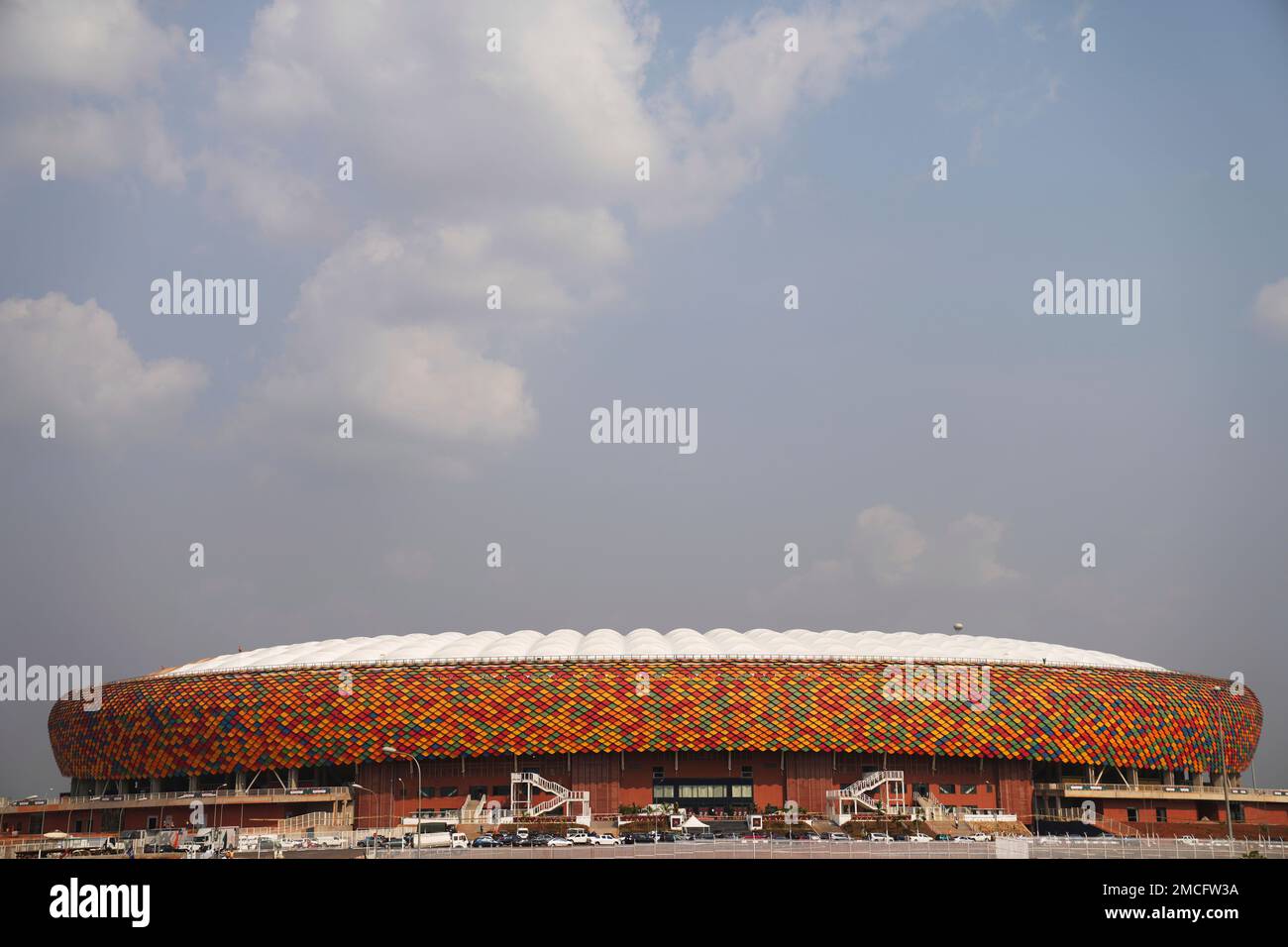 The newly built Olembé stadium in Yaoundé, Cameroon, Saturday, Jan. 8 ...