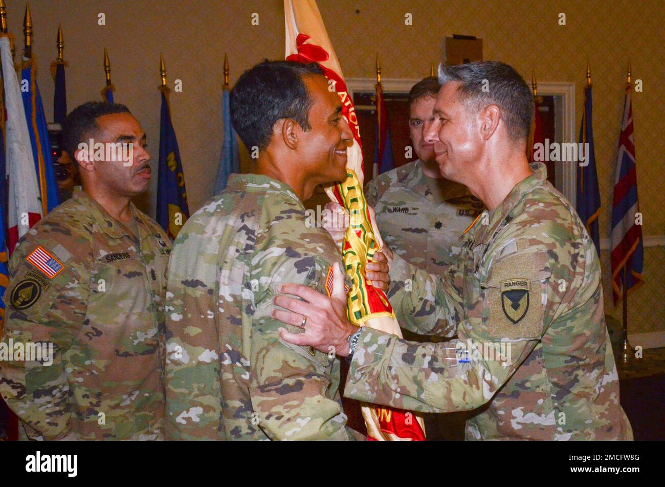 FORT MEADE, Md - Col. Christopher M. Nyland, right, the garrison ...