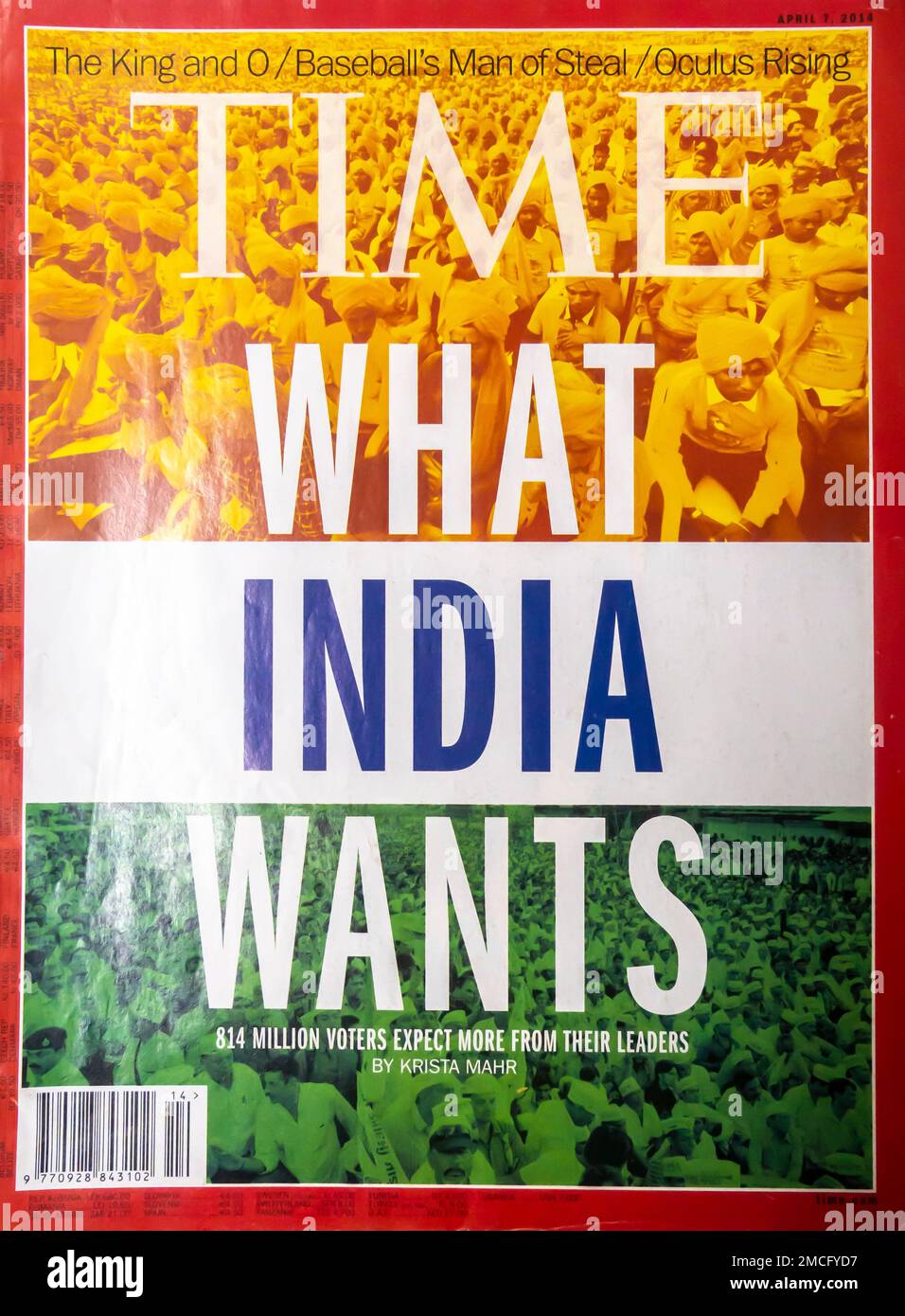 Time magazine cover 2014 hi-res stock photography and images - Alamy