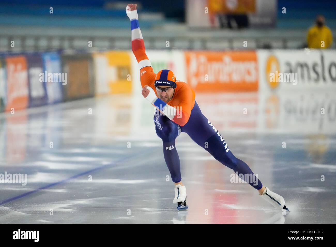 Netherlands' Thomas Krol competes to win the men's 1000 meters race of ...
