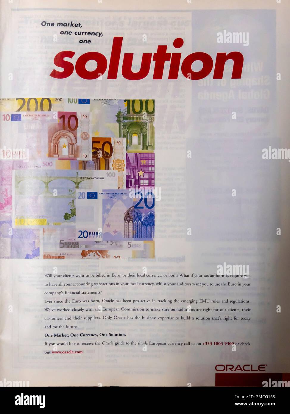 Oracle ad hi-res stock photography and images - Alamy