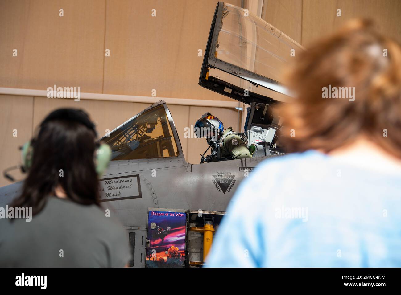 U.S. Air Force Col. Joseph Turnham, 355th Wing commander, taxis in an A ...