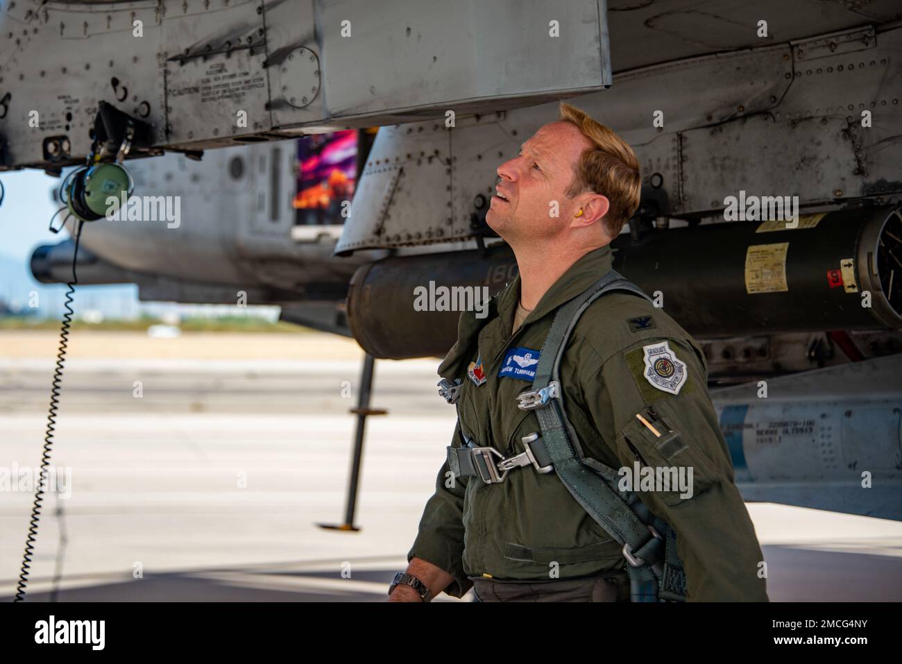 U.S. Air Force Col. Joseph Turnham, 355th Wing commander, completes pre ...