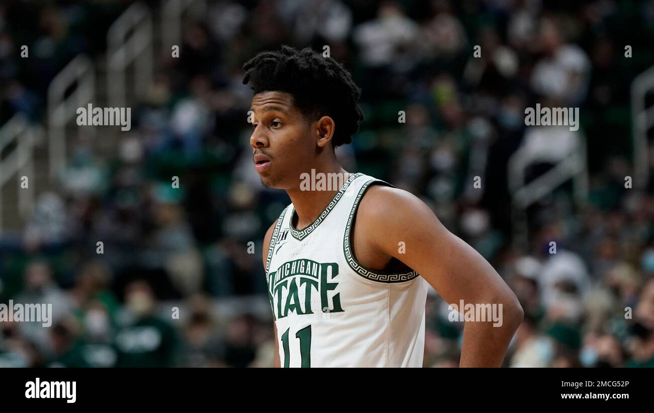 Michigan State guard A.J. Hoggard plays during the second half of an ...