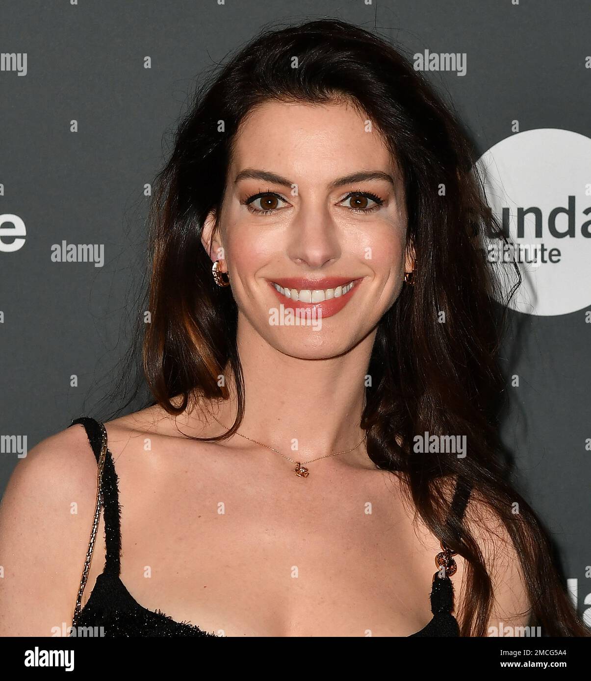 Anne Hathaway attends the 2023 Sundance Film Festival "Eileen" Premiere ...
