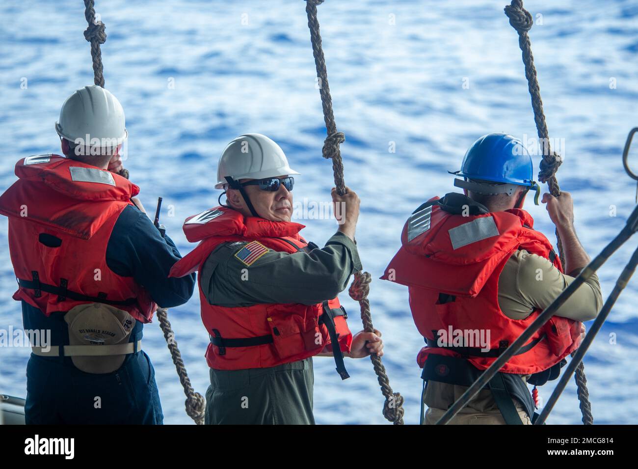220701-N-YQ181-1062 PHILIPPINE SEA (July 1, 2022) Capt. Fred Goldhammer ...