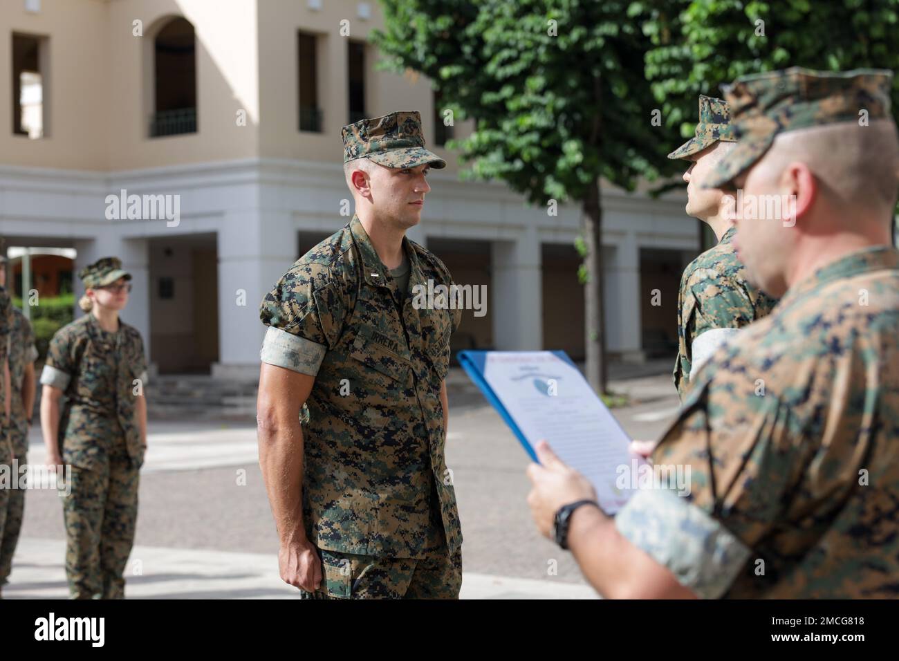 U.S. Marine Corps 1st Lt. Andrew Irrera, a signals intelligence officer ...