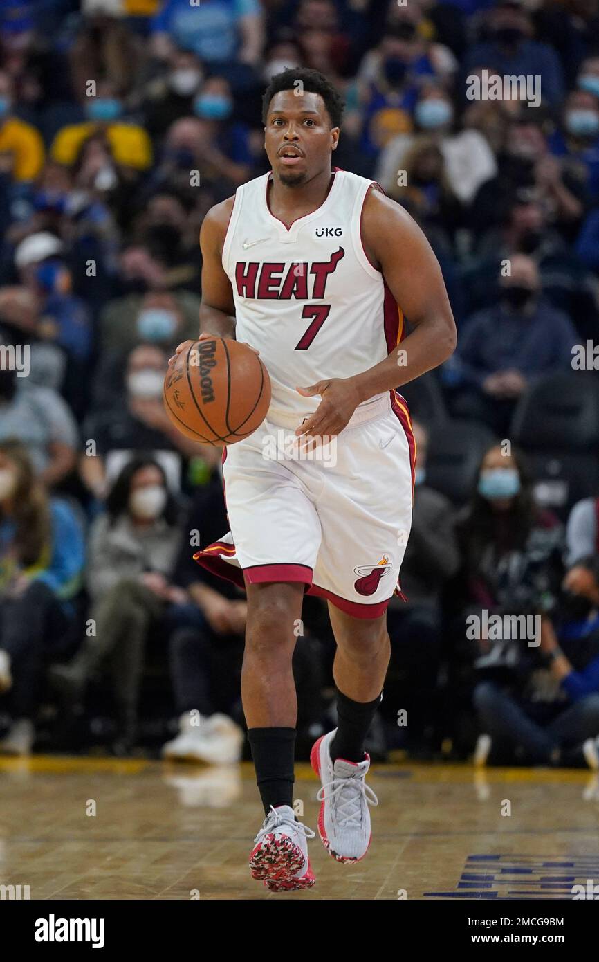 Miami Heat guard Kyle Lowry (7) during an NBA basketball game against ...