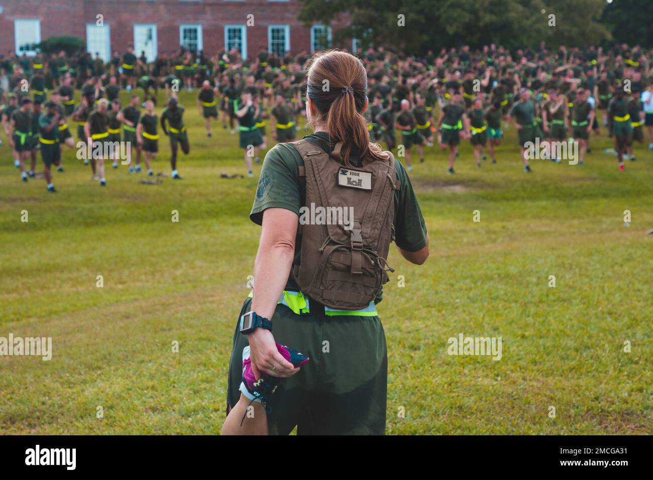 U.S. Marine Corps Col. Lauren S. Edwards, the commanding officer of ...