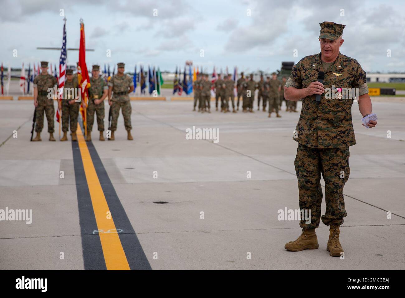 U.S. Marine Corps Lt. Col. Roger Holliday, director of Marine Corps Air ...