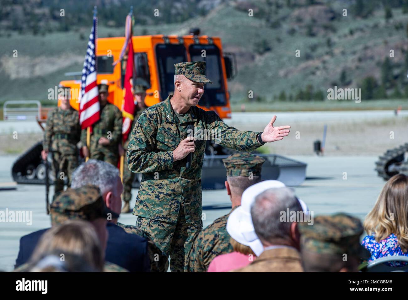 U.S. Marine Corps Col. Daniel Wittnam, outbound commanding officer ...