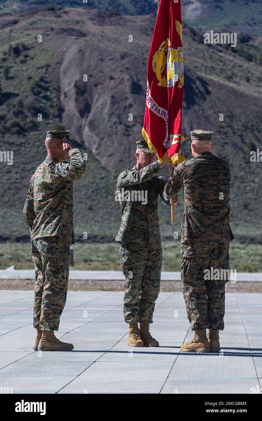 U.S. Marine Corps Col. Daniel Wittnam, outbound commanding officer ...