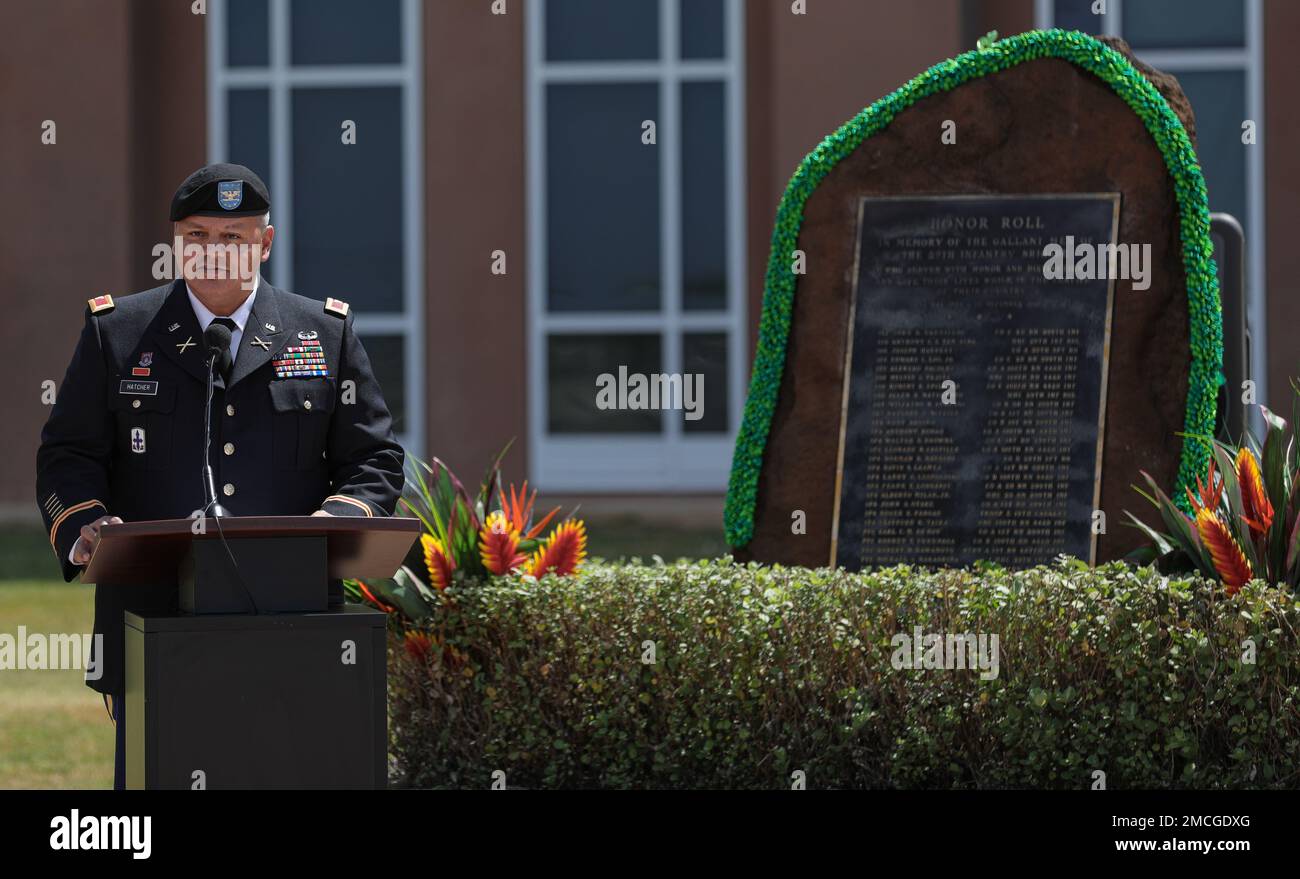 Hawaii Army National Guard Col. David R. Hatcher II, commander of the ...