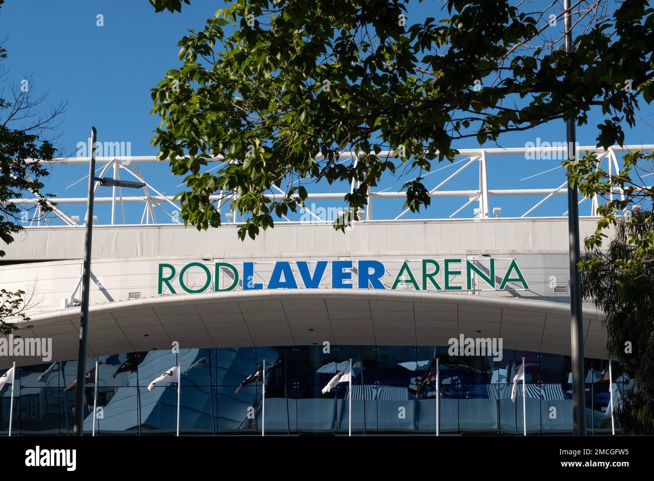 The Rod Lava Arena at the National Tennis Centre complex in Melbourne ...