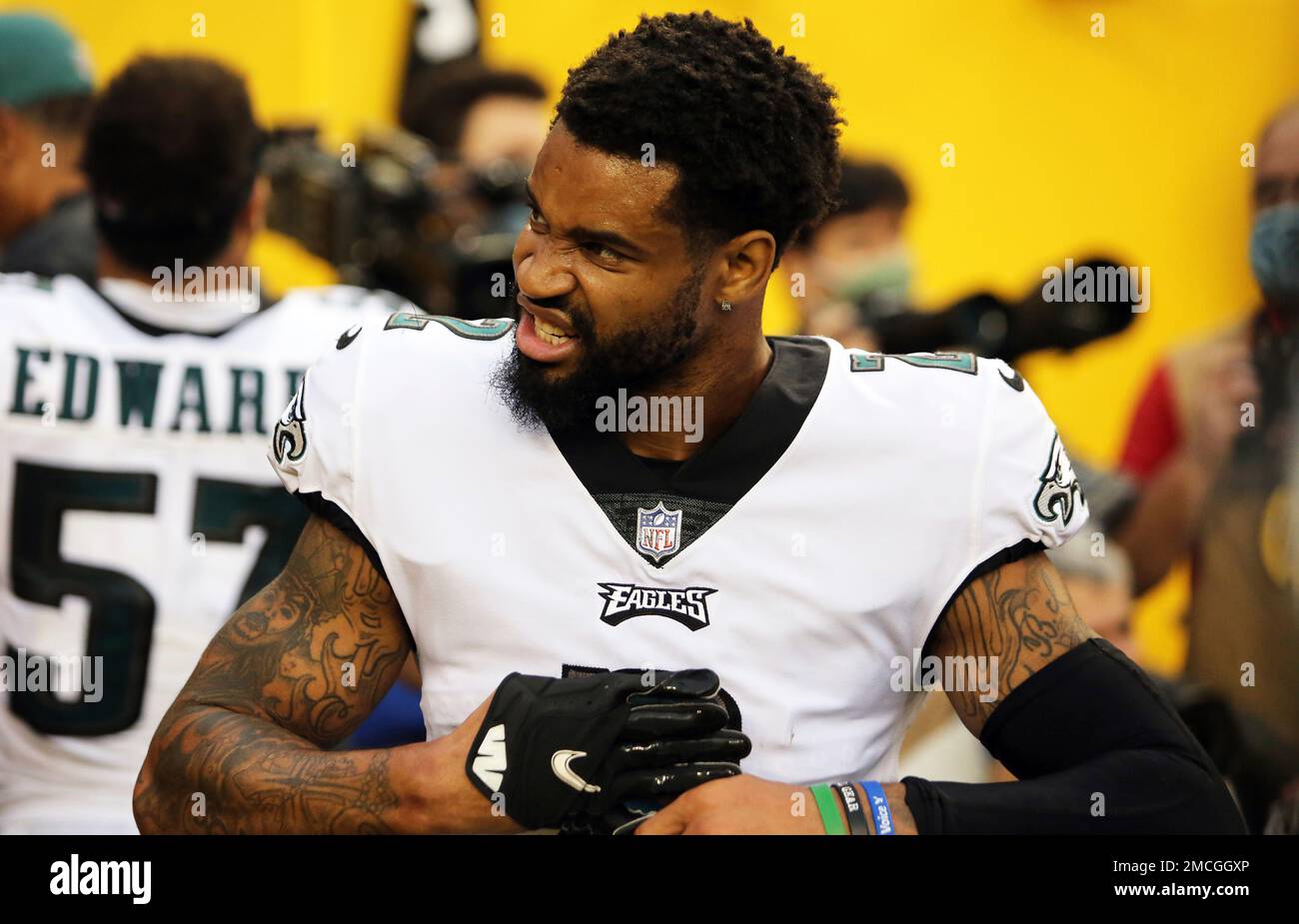 Philadelphia Eagles cornerback Darius Slay (2) pictured after an NFL ...