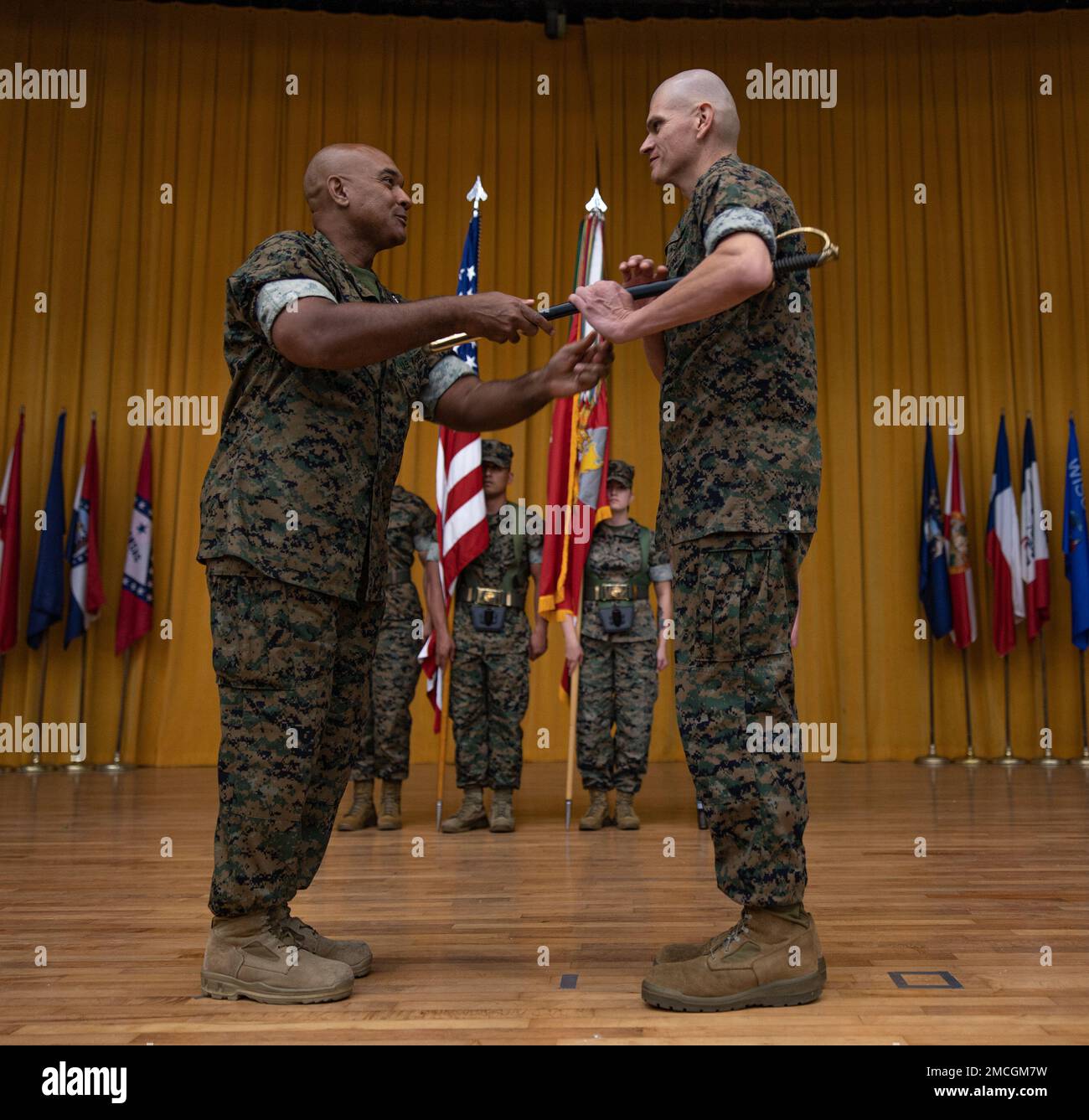 U.S. Marine Corps Maj. Gen. Brian Cavanaugh, commanding general of 1st ...