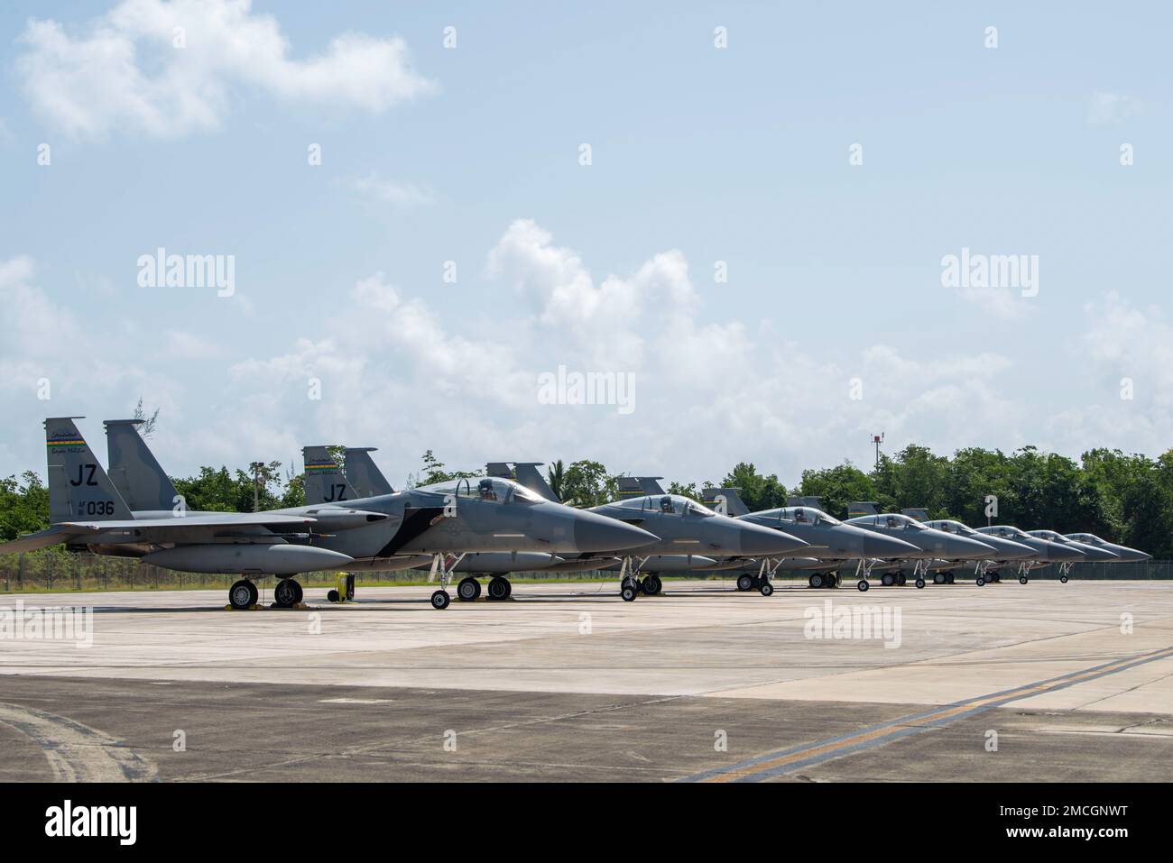 U.S. Air Force F-15C Eagles at Muniz Air National Guard Base, Puerto ...